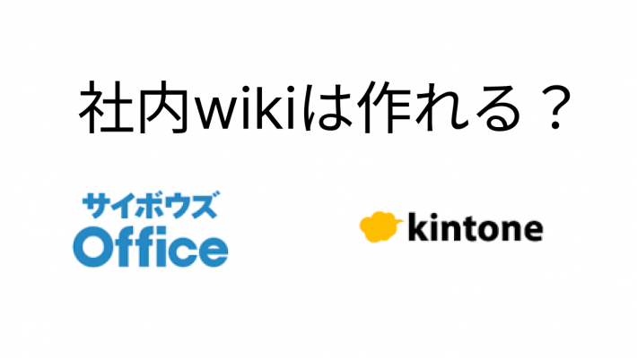 kintoneやサイボウズ Officeで社内wikiは作れる？もっと簡単に社内wikiを作れるツールとは？